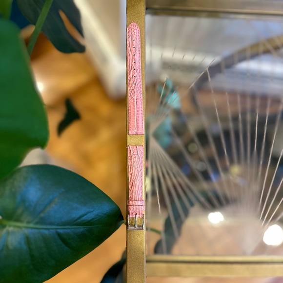 Skagen | Accessories | Nwot Skagen Denmark Pink Genuine Leather Watch ...